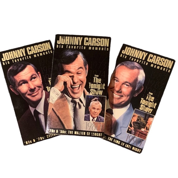 Other | Johnny Carson Vhs Tapes Set Of 3 | Poshmark